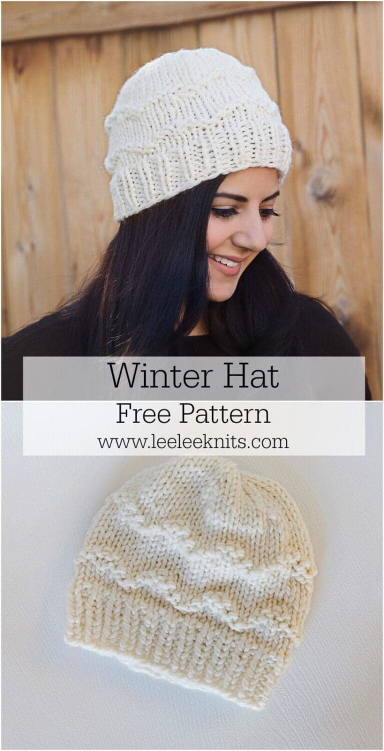 The Coziest Winter Hat Knitting Pattern - Leelee Knits