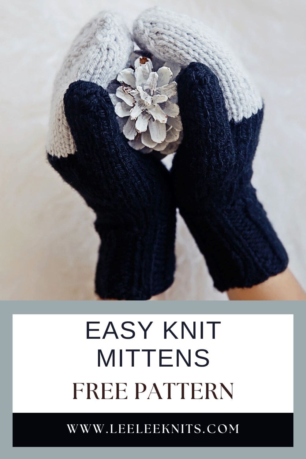 How to Knit Mittens - Free Mitten Knitting Pattern - Leelee Knits