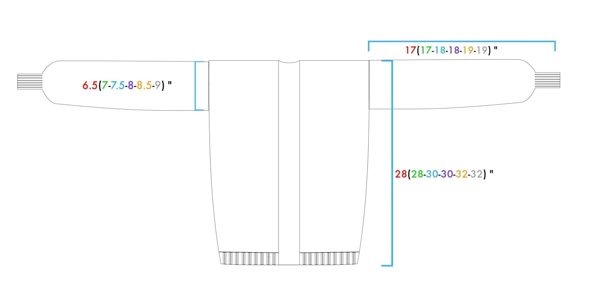 Knit-Cardigan-Drawing - Leelee Knits