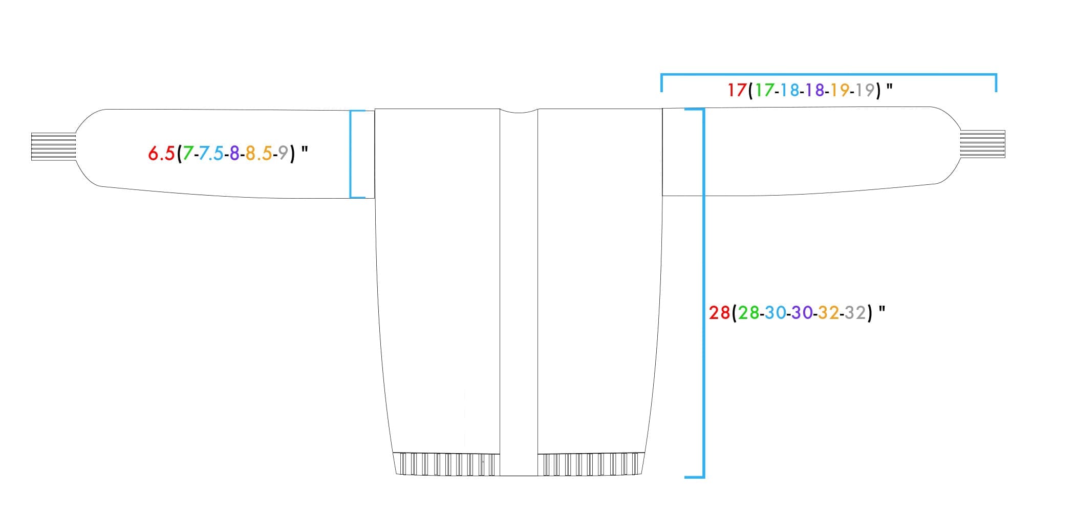 Knit-Cardigan-Drawing - Leelee Knits