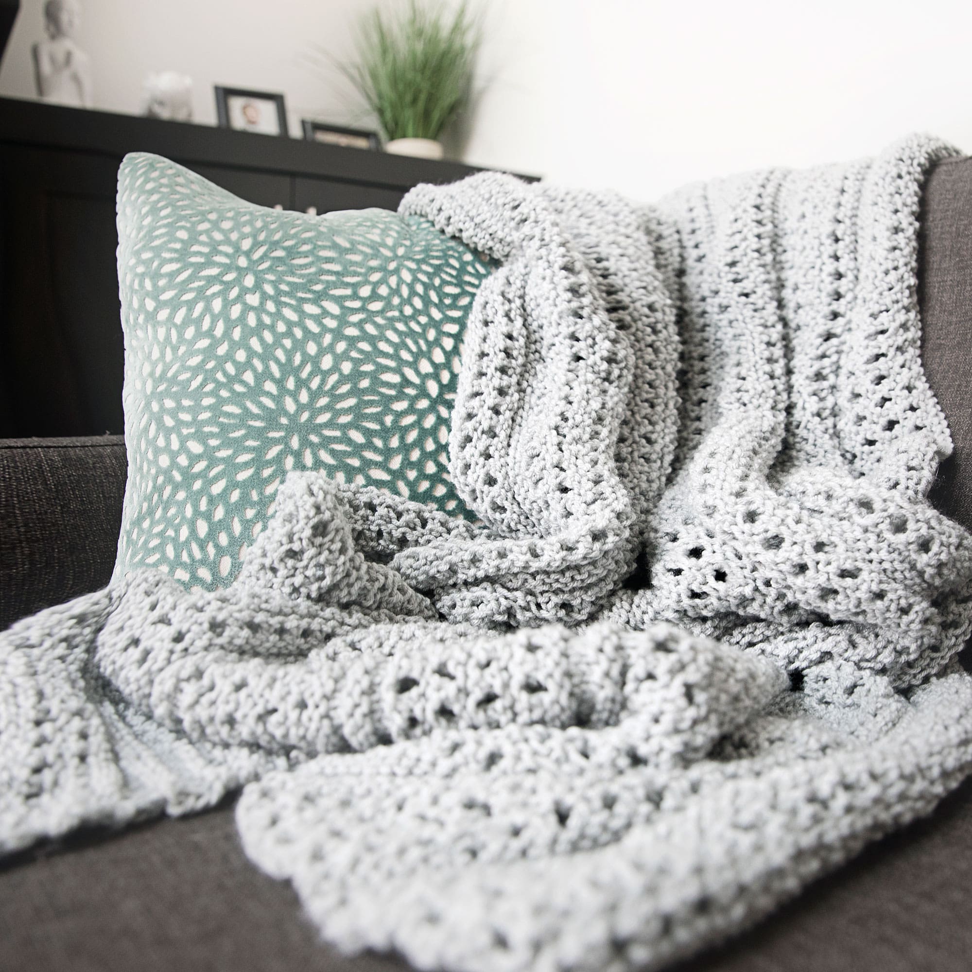 Cool Cables - Free Knit Throw Blanket Pattern - Leelee Knits