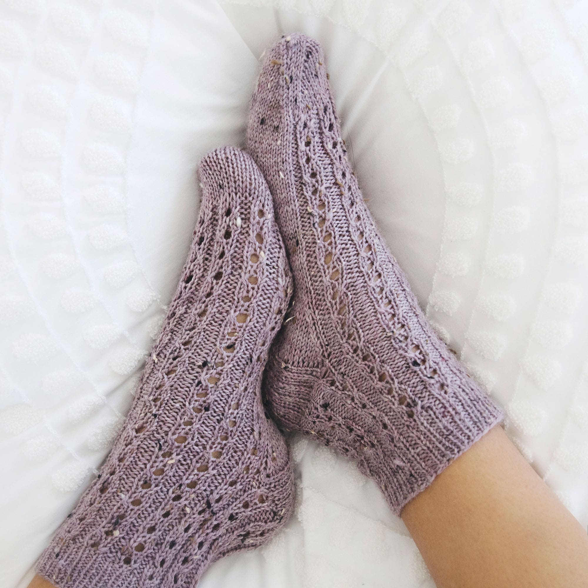 Toe Up Socks Knitting Pattern - Toasty Warm Autumn Socks - Leelee Knits