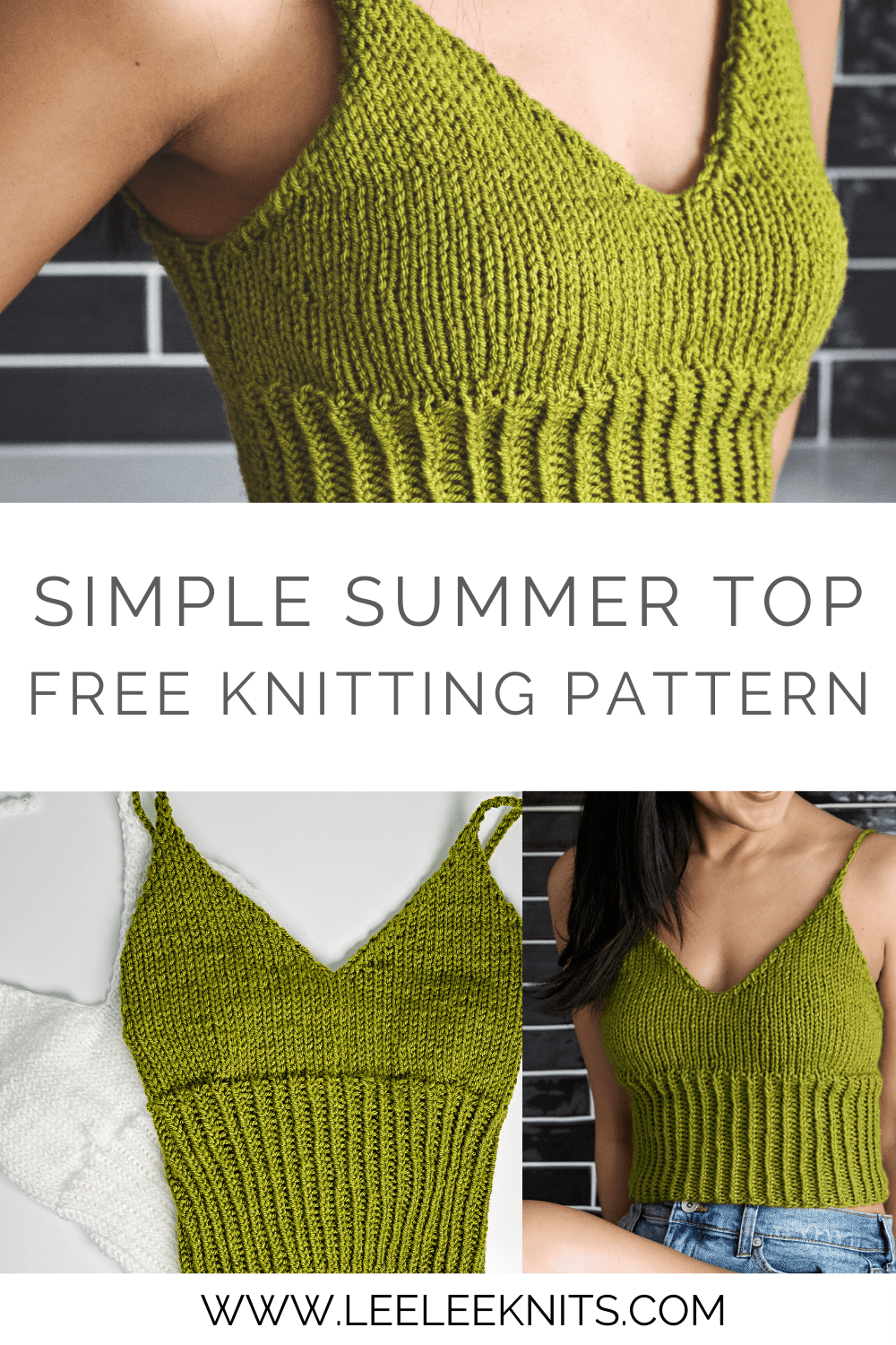 Knit Tank Top Pattern - Leelee Knits