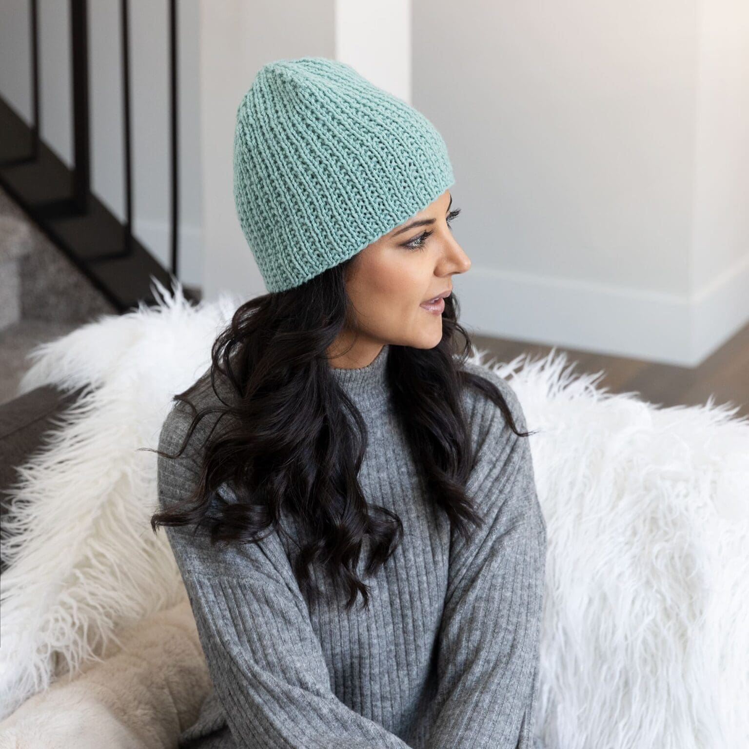Knit Broken Rib Stitch Plus Free Hat Pattern - Leelee Knits