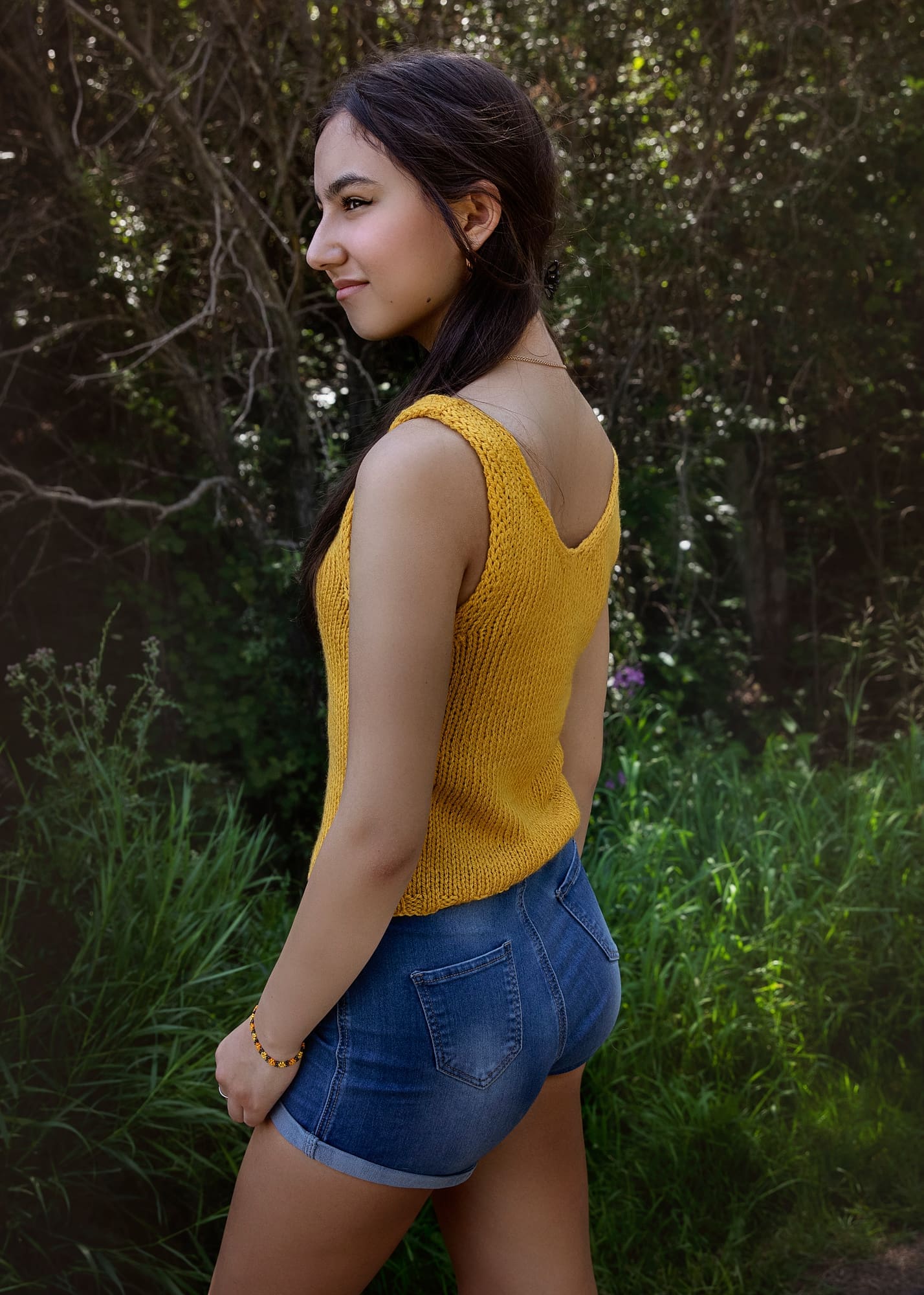 Lattice Tank Top Knitting Pattern - Leelee Knits
