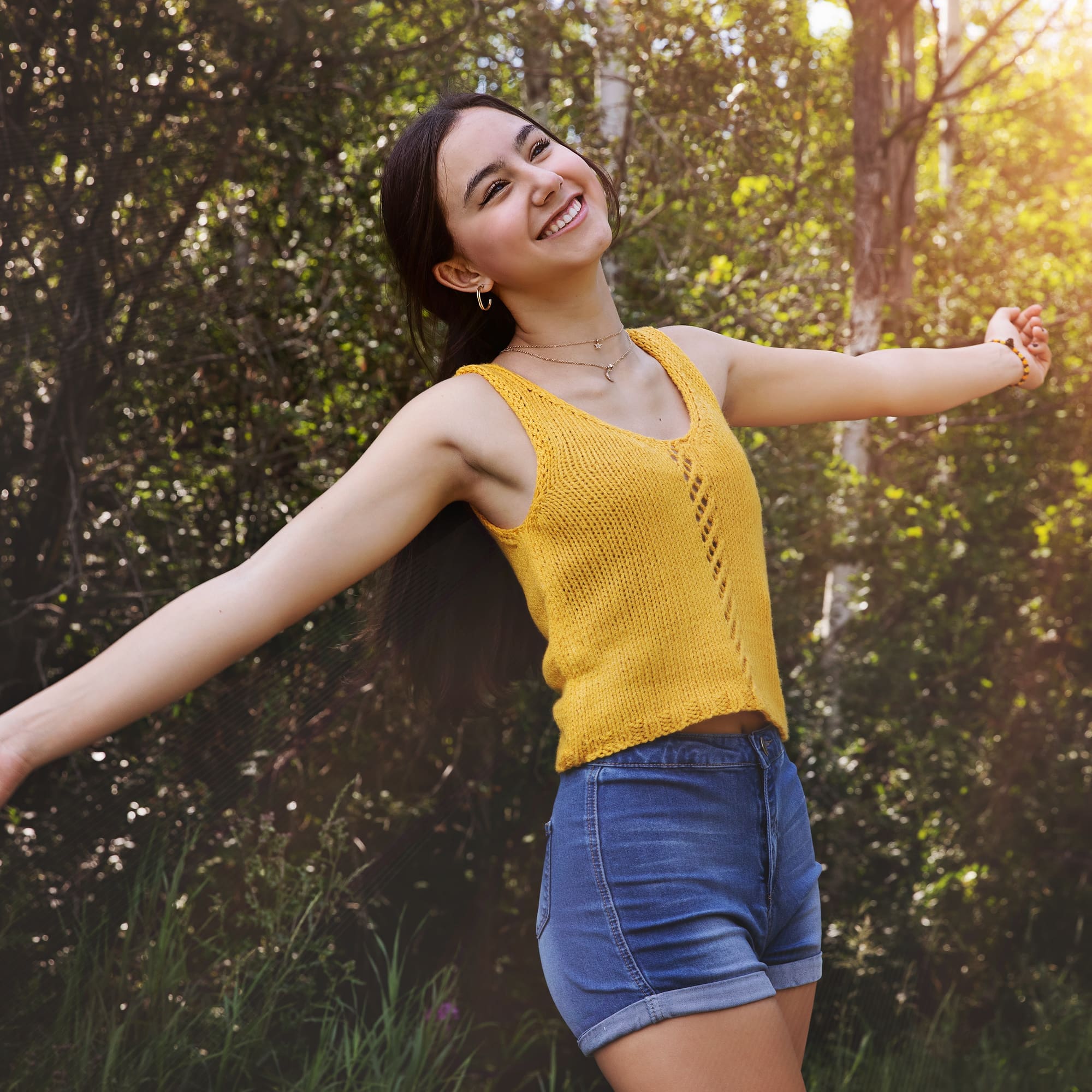 Lattice Tank Top Knitting Pattern - Leelee Knits