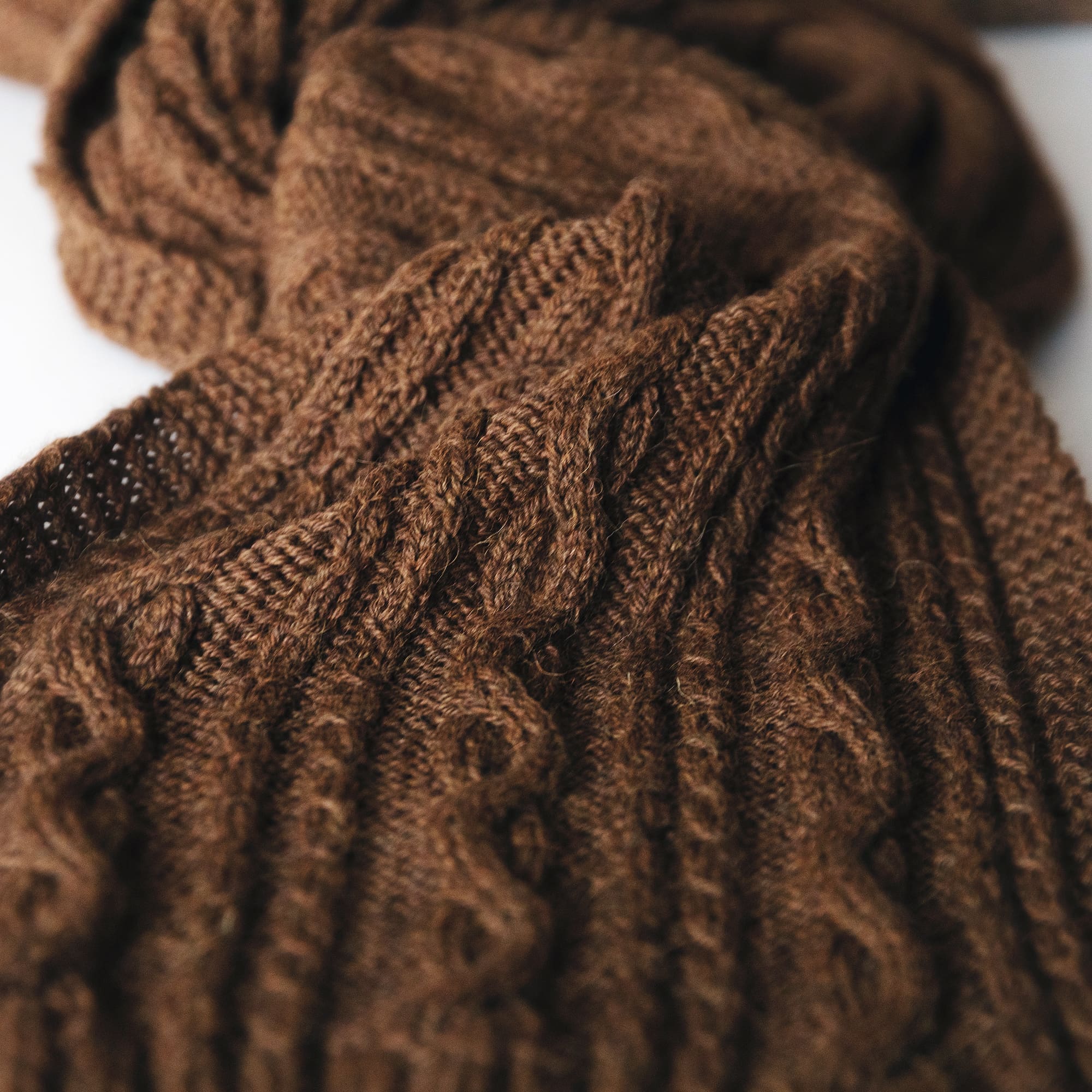 Alpine Cable Knit Scarf Pattern - Leelee Knits