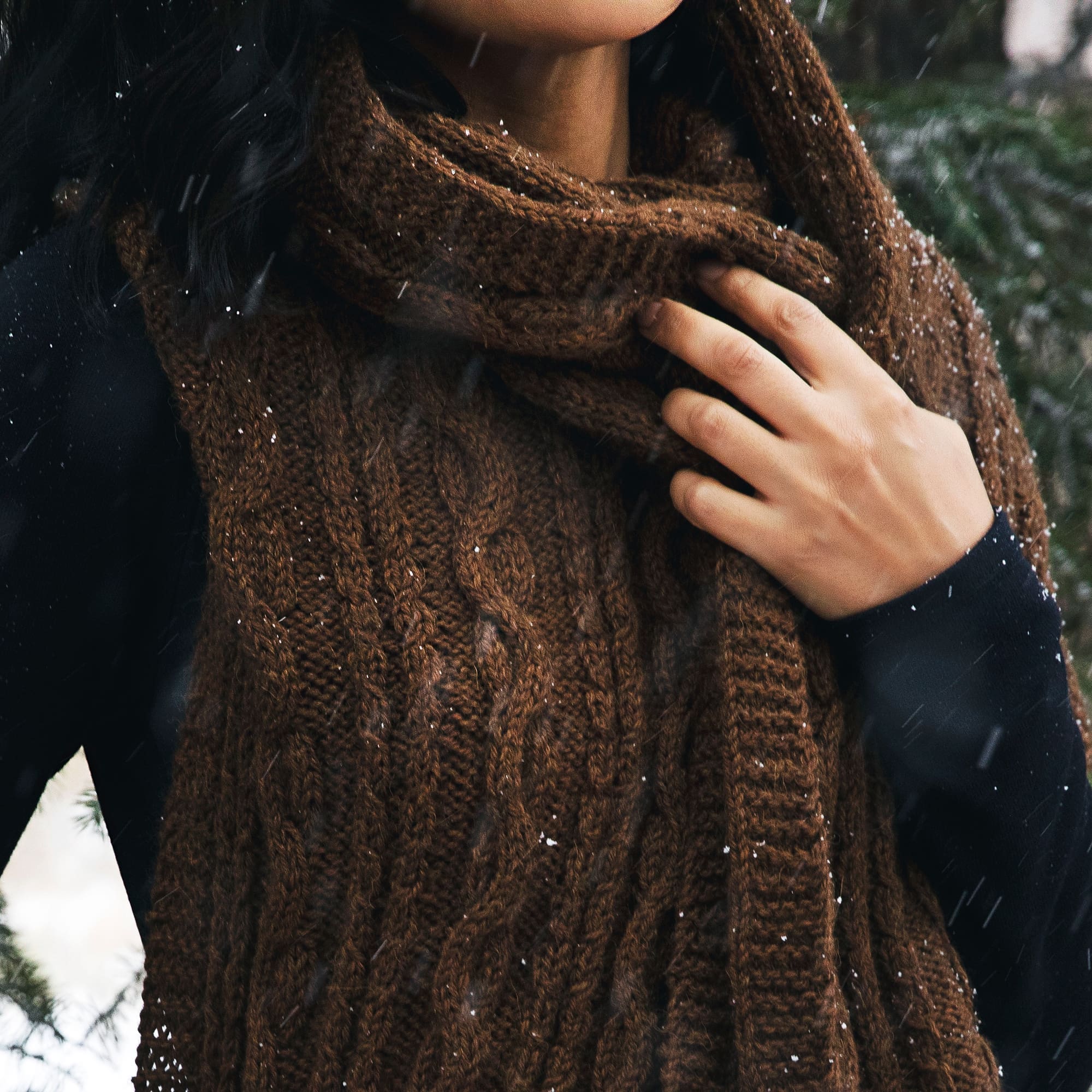 Alpine Cable Knit Scarf Pattern - Leelee Knits