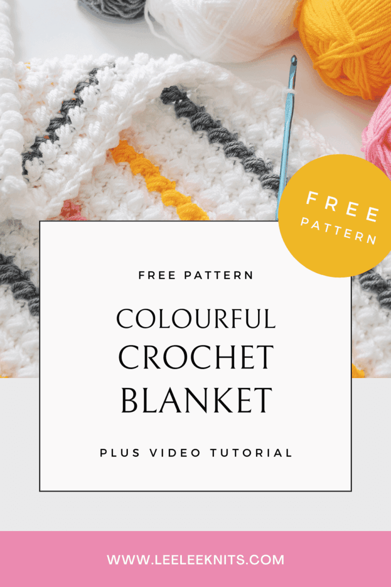 Colourful Crochet Blanket Pattern - Leelee Knits