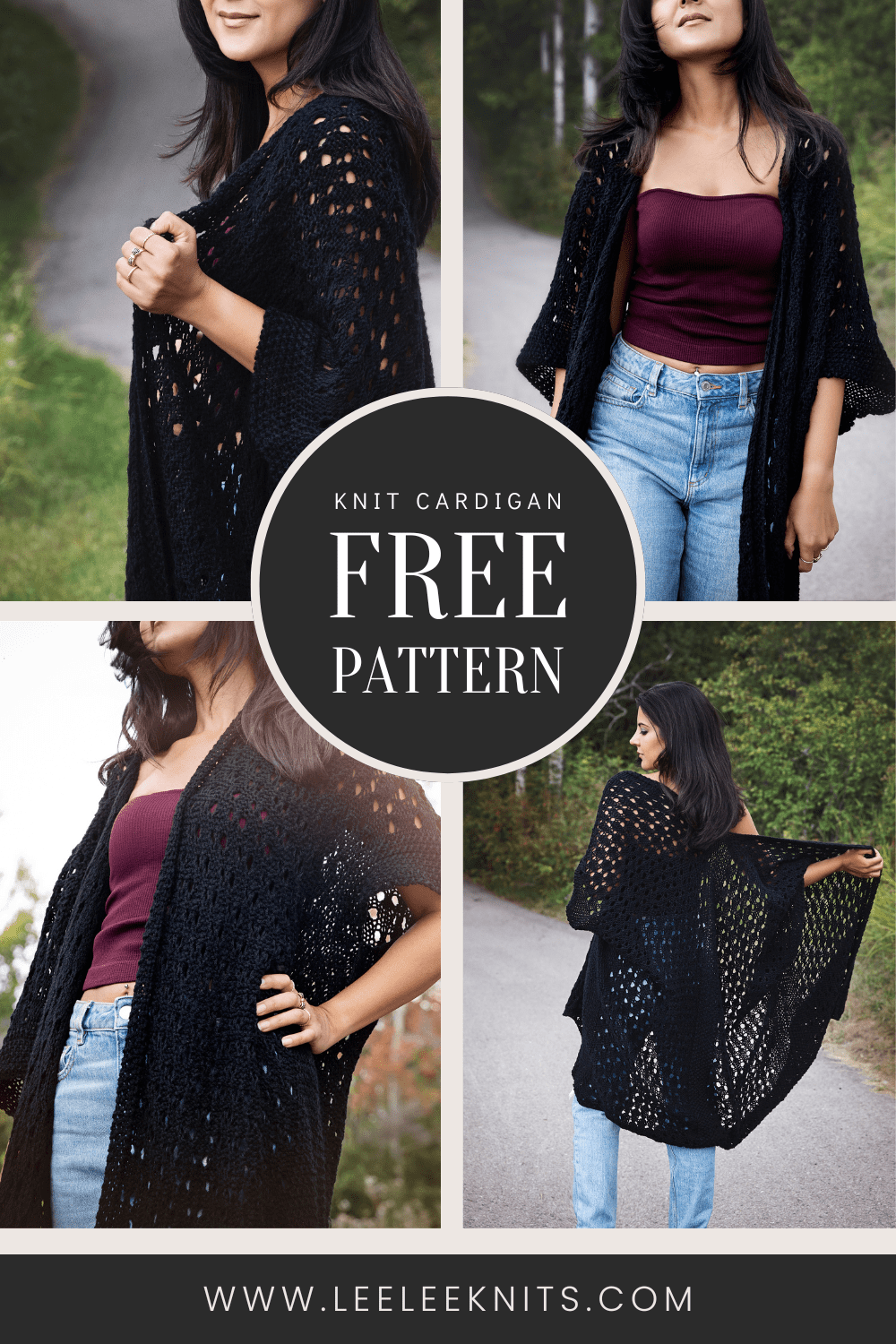 Long Cardigan Knitting Pattern - Leelee Knits