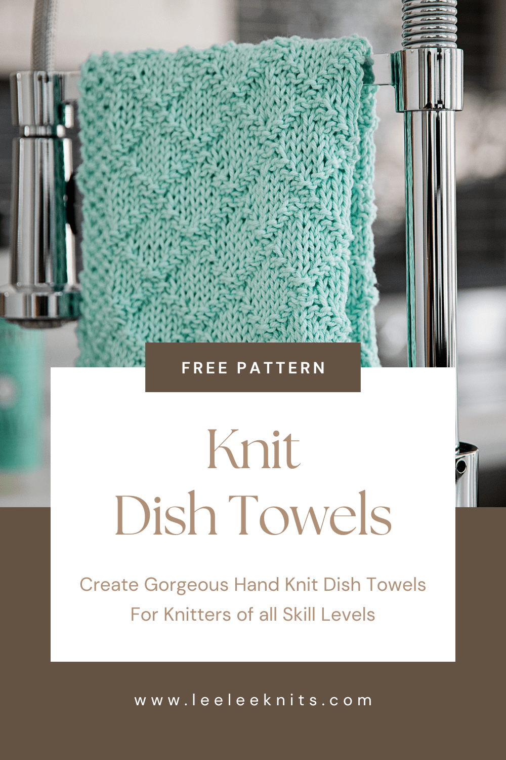 Knit Dish Towel Pattern - Leelee Knits - Beginner Friendly
